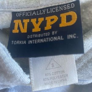 Vintage | Sweaters | Vintage Nypd Officially Issued Embroidered Hoodie ...